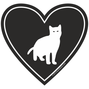 In My Heart-Cat Sticker,All-Weather,Self-Adhesive,Premium VinylSticker ...