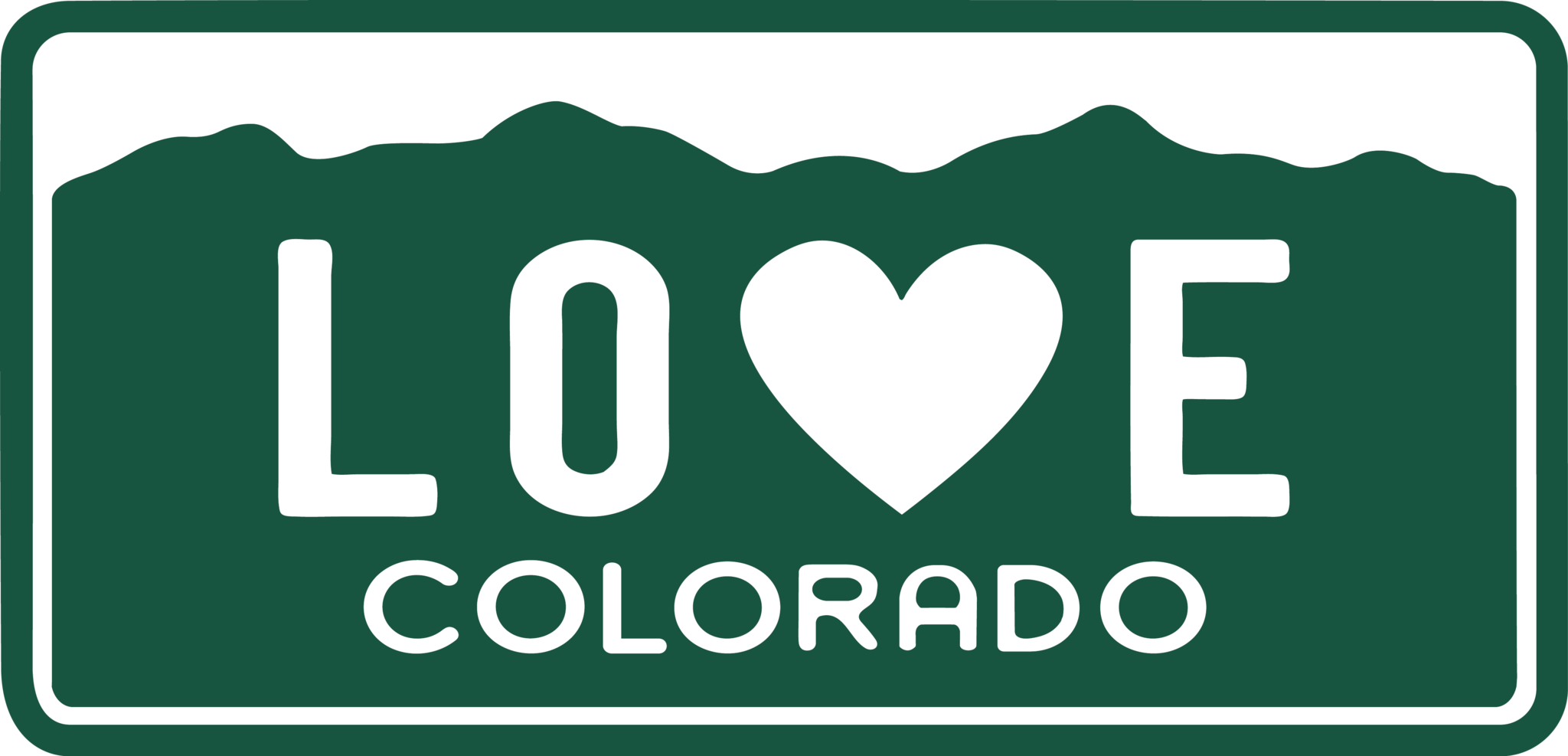 Colorado Love License Plate Sticker – Heart Sticker Company