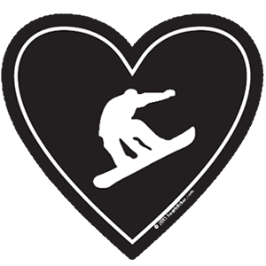 Love Decal Snowboard Sticker,All-Weather High Quality Vinyl Sticker ...