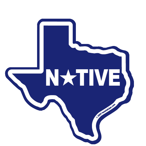 Native in Texas Sticker – Heart Sticker Company